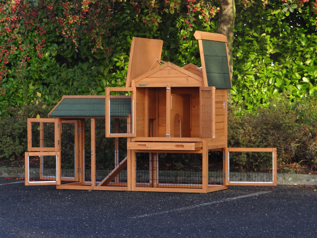 Winter-proof rabbit hutch Prestige Small